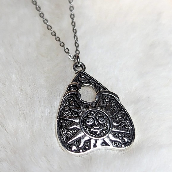 Handmade | Jewelry | Sun On Ouija Board Planchette Charm Necklace ...